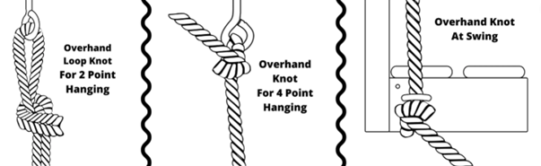 What knots are recommended for swing and ceiling attachment? – PorchToPatio